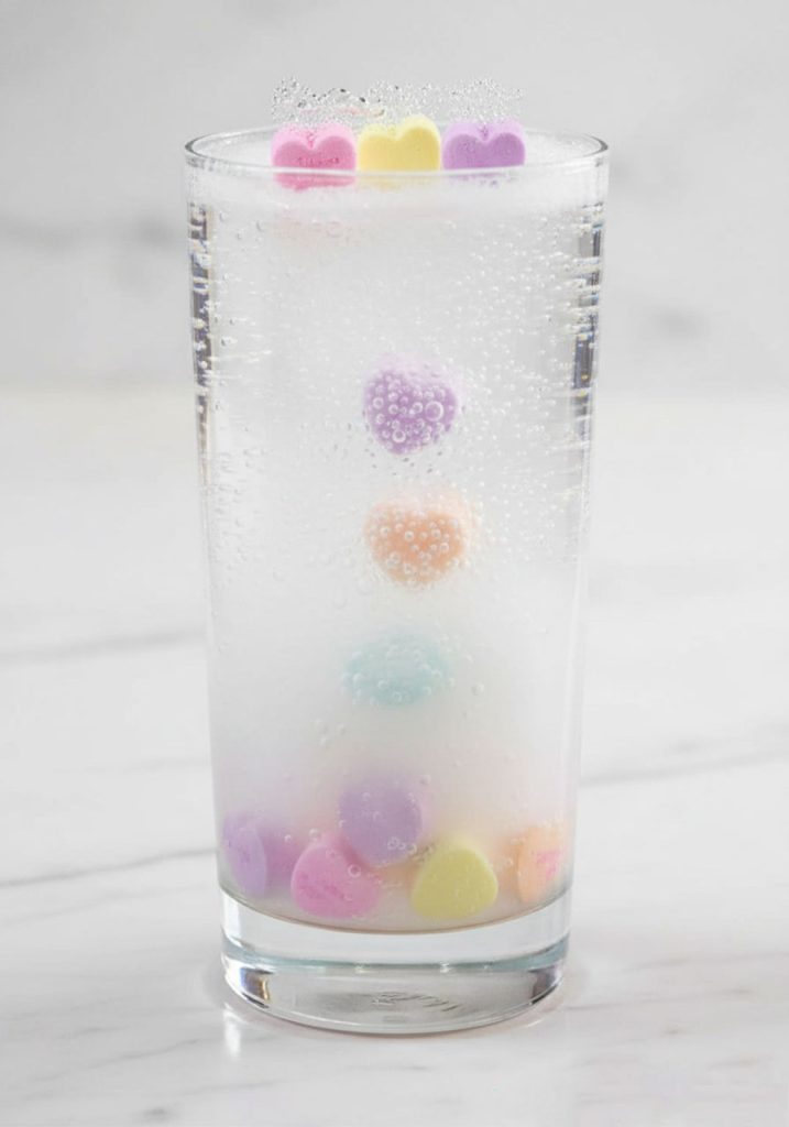 Dancing Hearts Science Experiment for Valentine's Day Kids