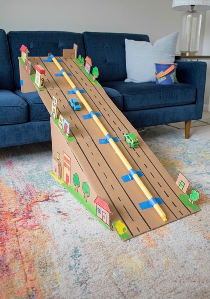 DIY Car Ramp: 5-Min STEM Activity Kids Love for Hours