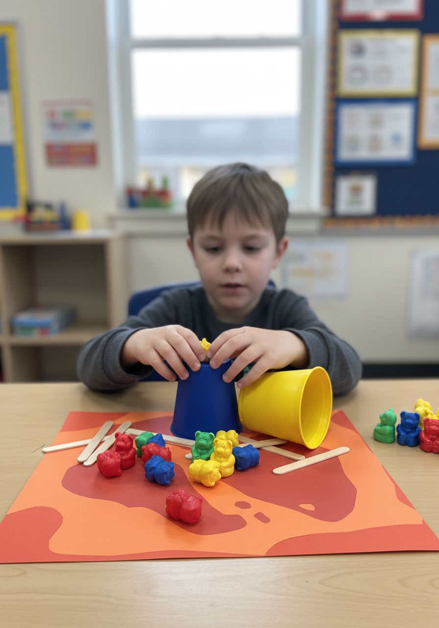 The Floor Is Lava STEM Challenge for Kindergarten & First Grade