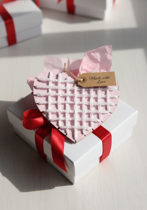 Easy Cardboard Heart String Art (No Tools Needed!)