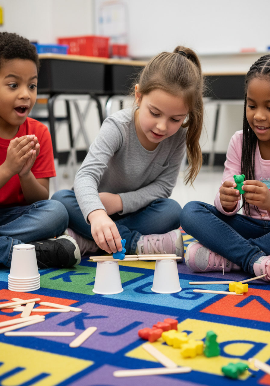 Teddy Bear Bridge STEM Challenge: Fun Team Activity for Kids