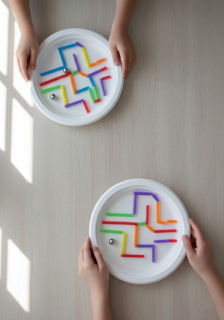 Paper Plate Maze STEM Challenge Kids Will Love to Build