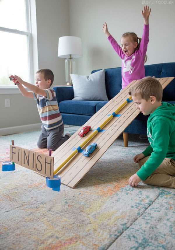 DIY Car Ramp: 5-Min STEM Activity Kids Love for Hours