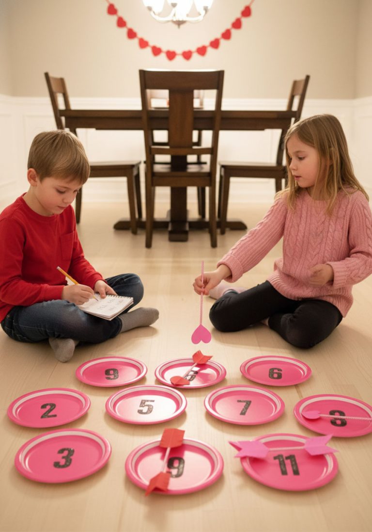 Cupid's Arrow Toss: Easy DIY Valentine's Day Game Kids Love