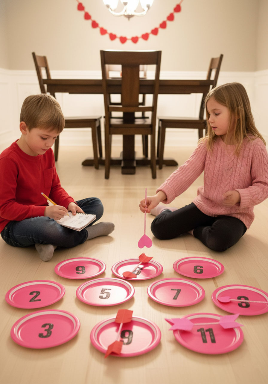 Cupid's Arrow Toss: Easy DIY Valentine's Day Game Kids Love