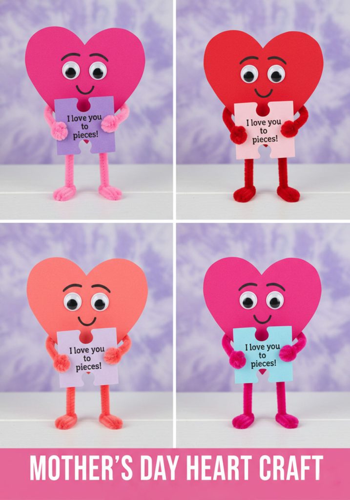 I Love You To Pieces Mother's Day Craft (Easy + Adorable!)