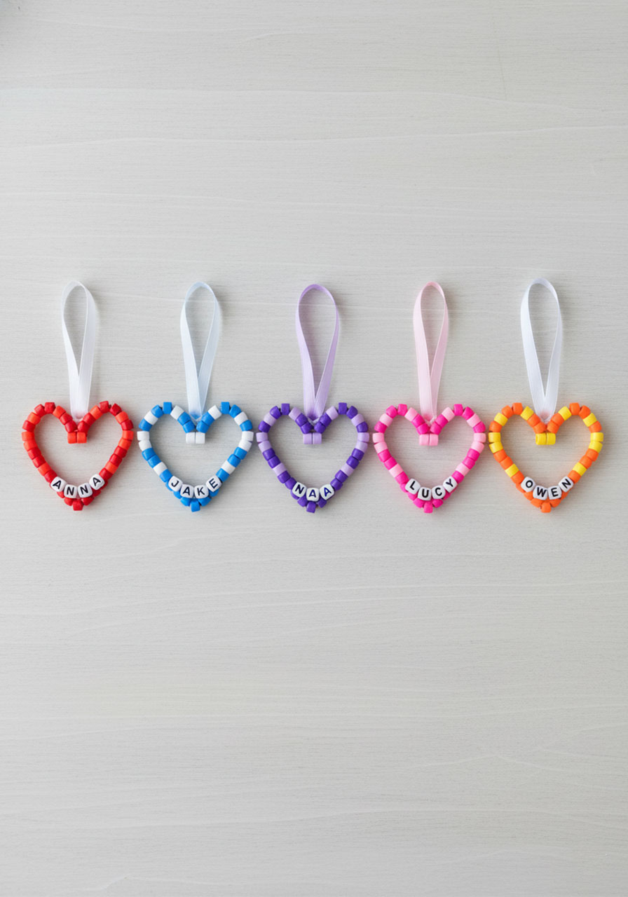 DIY Beaded Hearts: Easy Kids Craft (10 Minutes!)