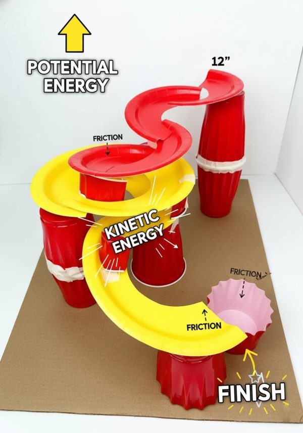 Paper Plate Roller Coaster STEM Challenge: Ultimate Physics Fun for ...