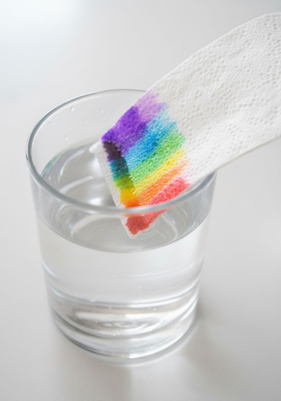 Grow a Rainbow Experiment: Easy Science Magic for Kids
