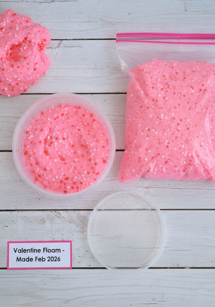 Valentine Floam Slime Recipe: Crunchy, Stretchy Fun!