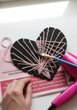 Easy Cardboard Heart String Art (No Tools Needed!)
