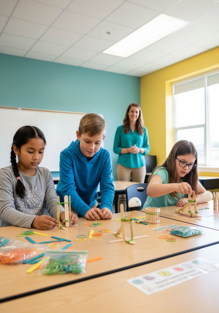 Catapult Bowling STEM Game Challenge for Students