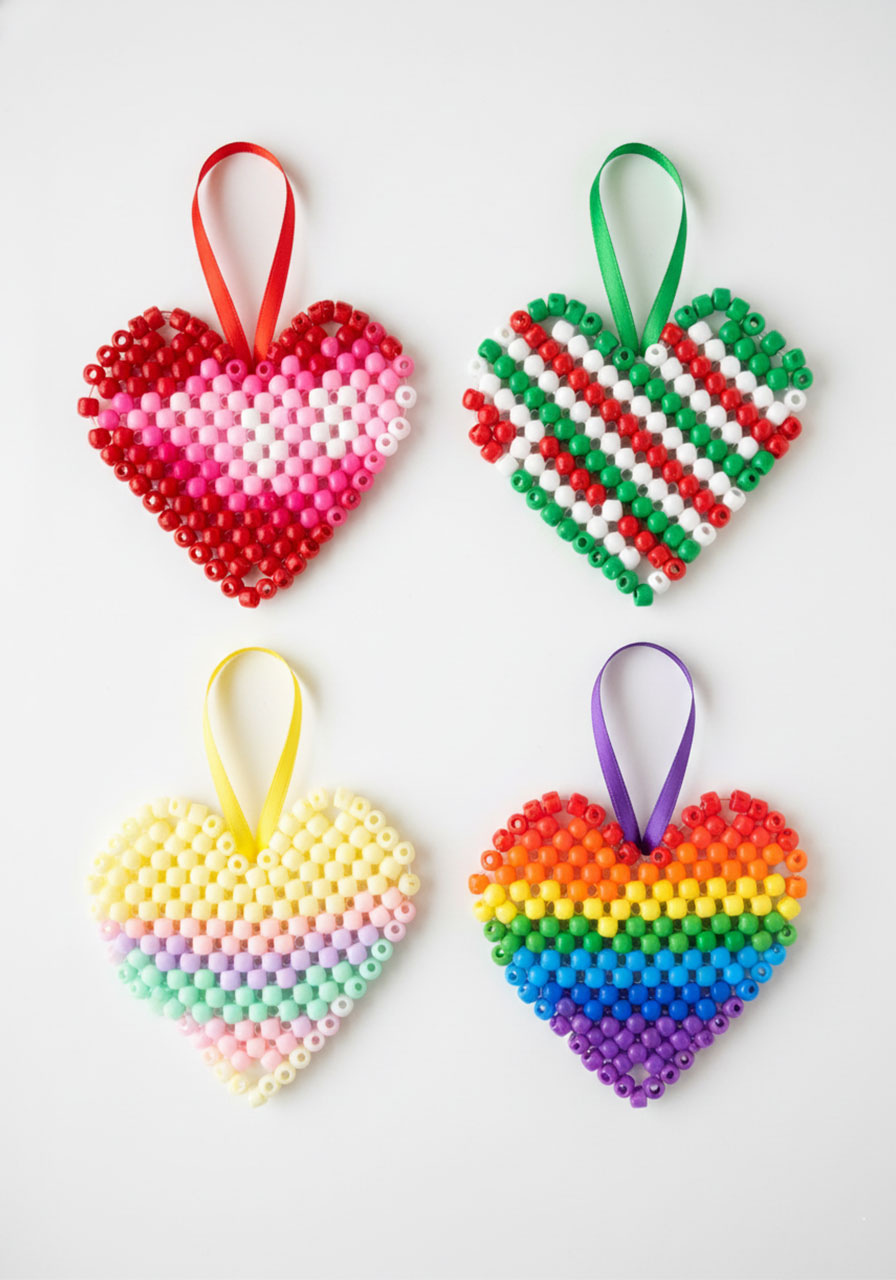 DIY Beaded Hearts: Easy Kids Craft (10 Minutes!)