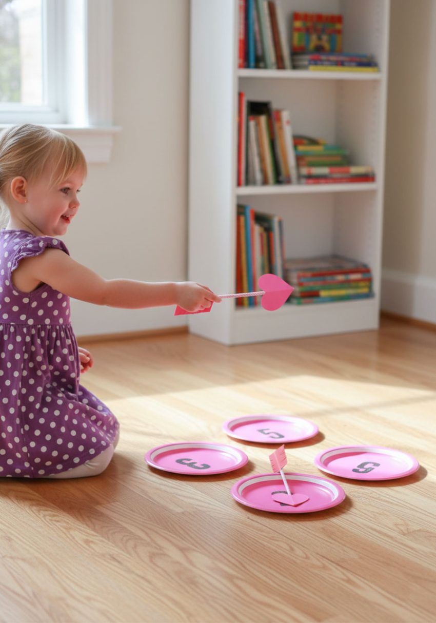 Cupid's Arrow Toss: Easy DIY Valentine's Day Game Kids Love
