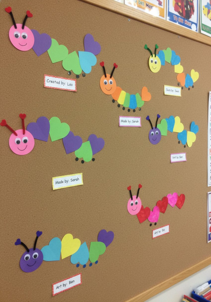 Free Heart Caterpillar Craft for Valentine's Day + Template