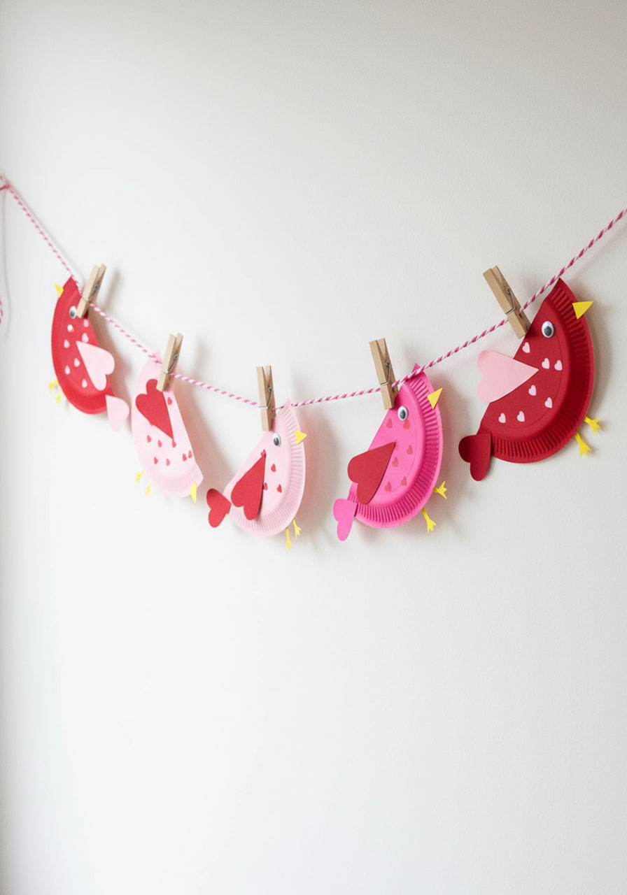 Valentine Love Birds Craft for Kids | Easy 15-Min Paper Plate DIY