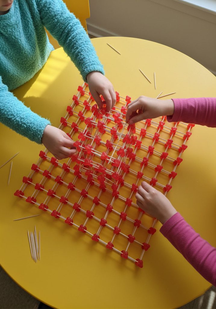 Valentine's Day STEM Challenge: Gummy Heart Tower Game