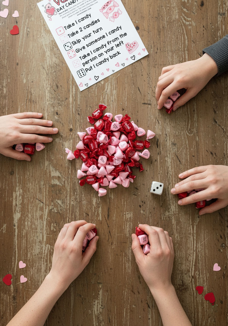 Free Valentine's Candy Dice Game Printable (Download Now!)