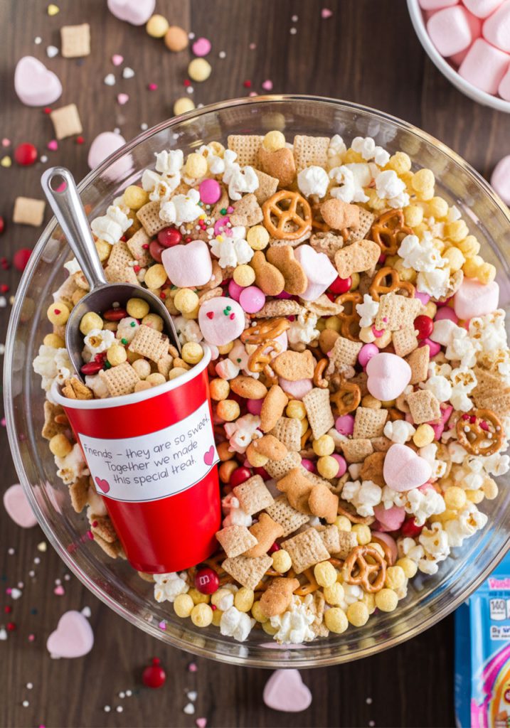 Valentine's Day Friendship Trail Mix: Easy Classroom Snack