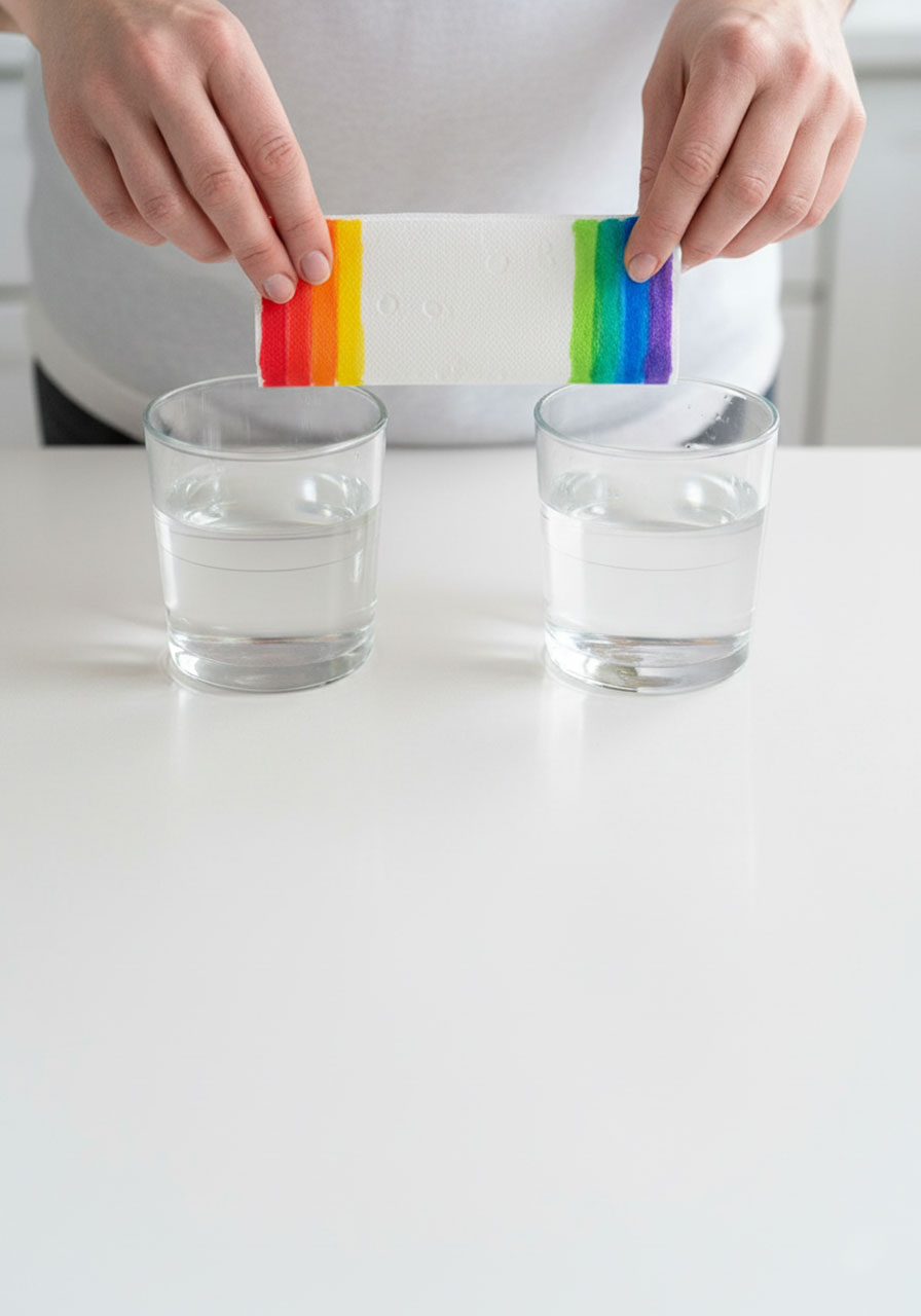 Grow a Rainbow Experiment: Easy Science Magic for Kids