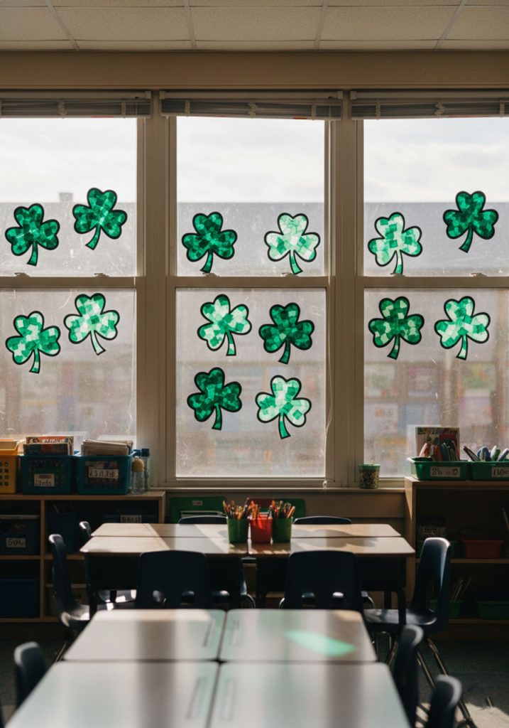 Easy Shamrock Suncatcher Craft Kids Will Love | St. Patrick's Day