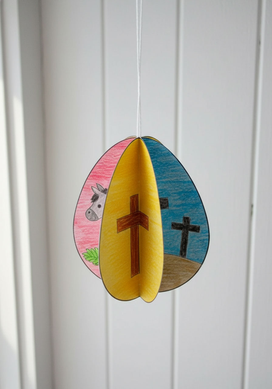 Easter Story 3D Egg Craft - Teach Kids the Resurrection