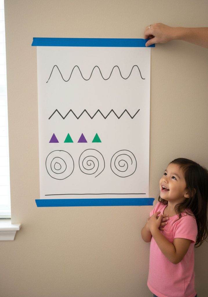 Sticker Lines: Easy Fine Motor Activity Kids Love (2 Min Setup)