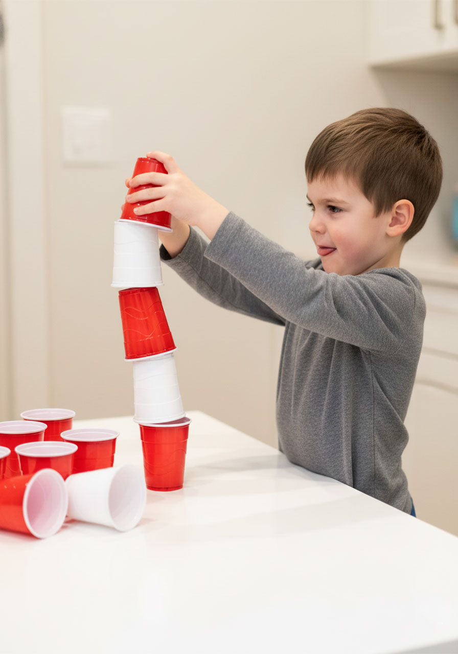15 Cup Stacking STEM Challenges Kids Will Love