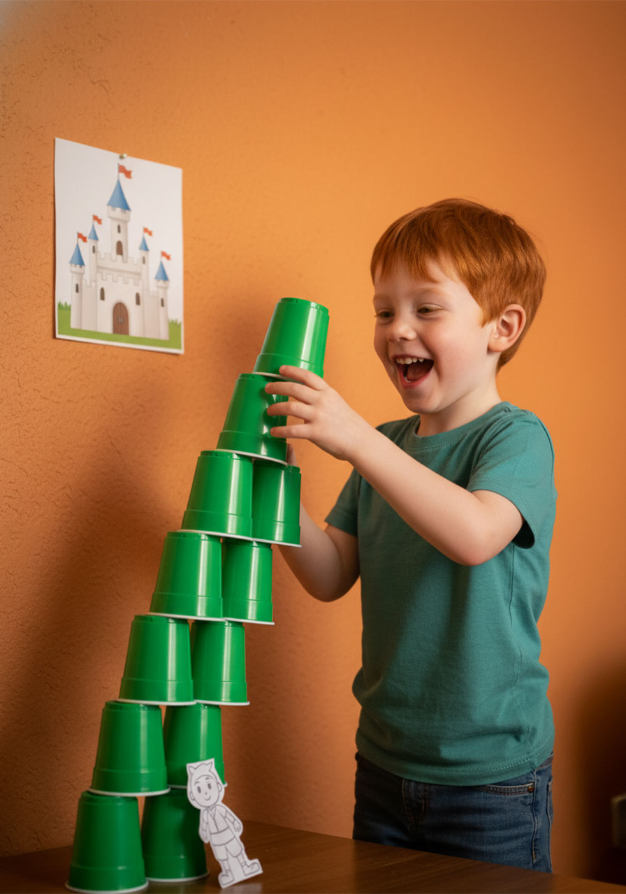 15 Cup Stacking STEM Challenges Kids Will Love