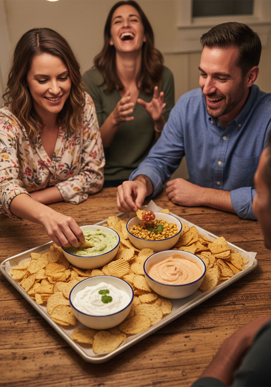 Chips and Dip Platter Ideas: Easy Party Snack Board