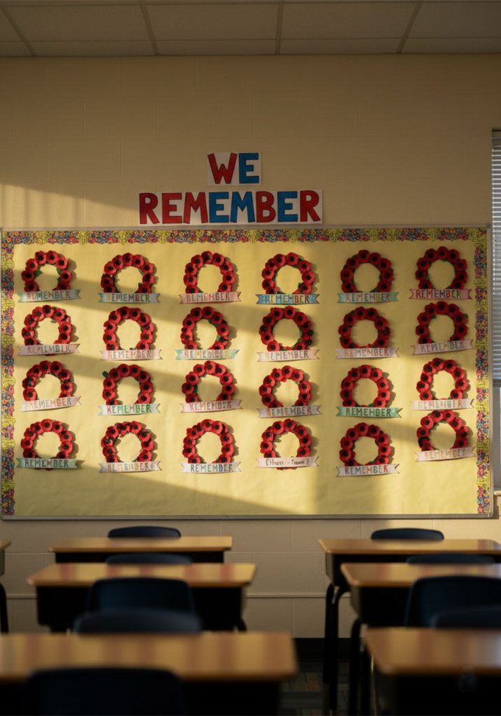 Egg Carton Memorial Day Wreath Craft Kids Can Make