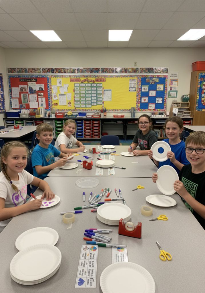 Paper Plate Frisbees Kids Will Love to Make & Throw