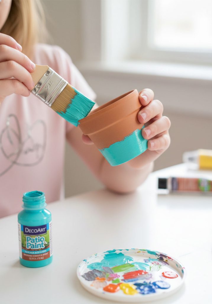 Easy Painted Fairy Houses for the Garden Kids Will Love