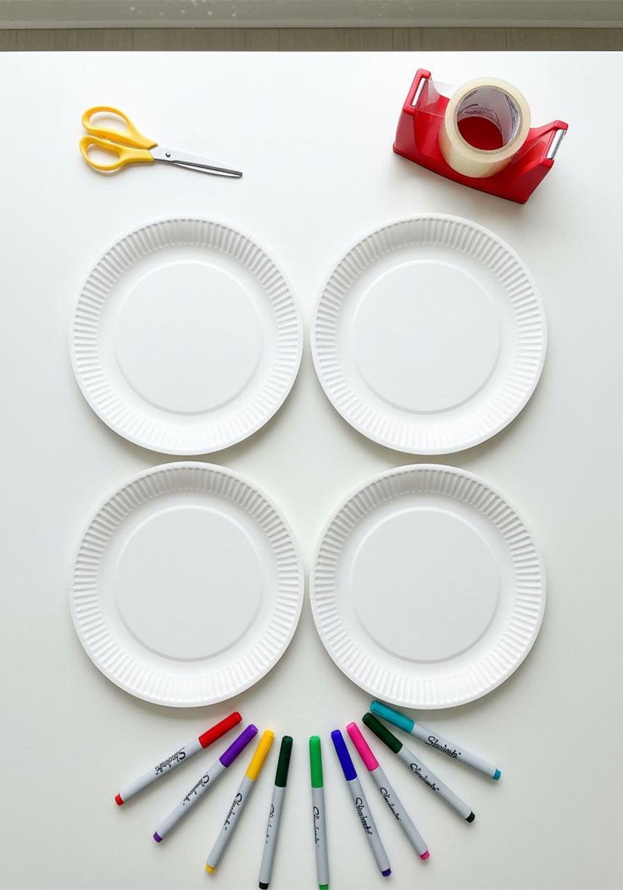 Paper Plate Frisbees Kids Will Love to Make & Throw