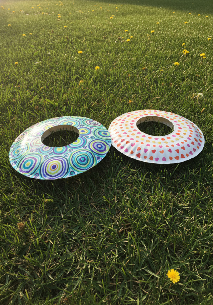 Paper Plate Frisbees Kids Will Love to Make & Throw