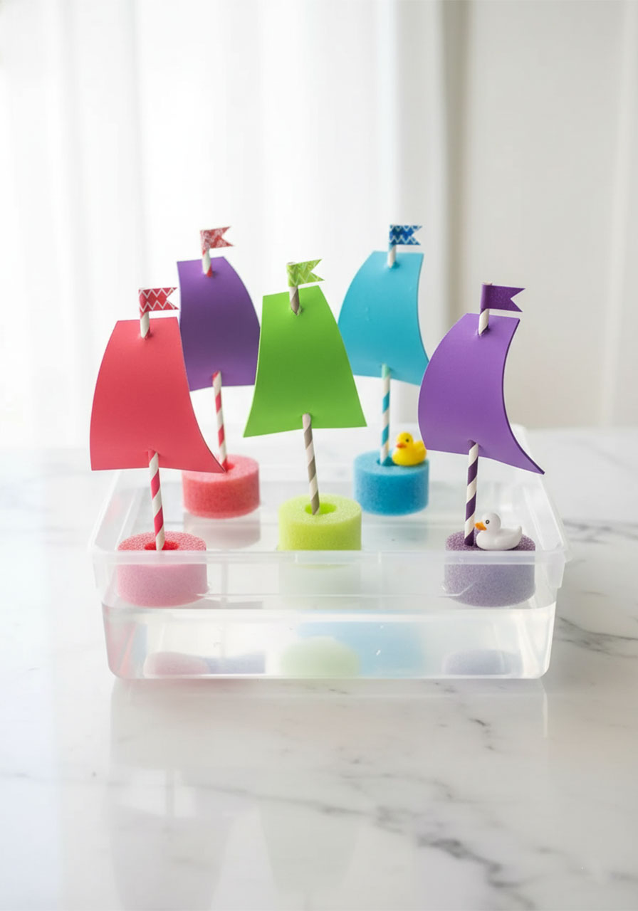 Pool Noodle Boats: Easy DIY Water Toy Kids Love