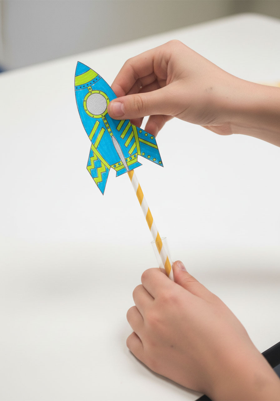 How to Make Straw Rockets – Printable Template!