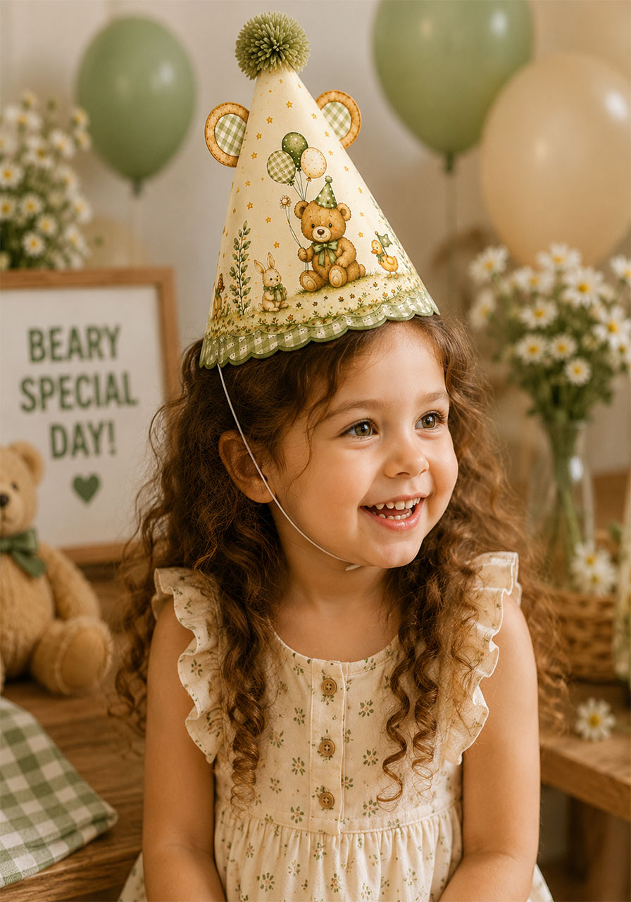 Woodland Teddy Bear Birthday Party Printables - 10-Piece Bundle
