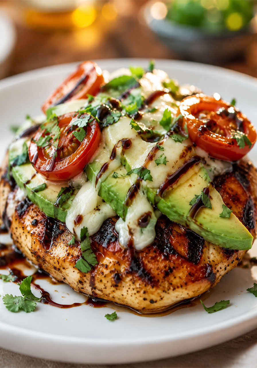 Grilled California Avocado Chicken – Easy Party Recipe